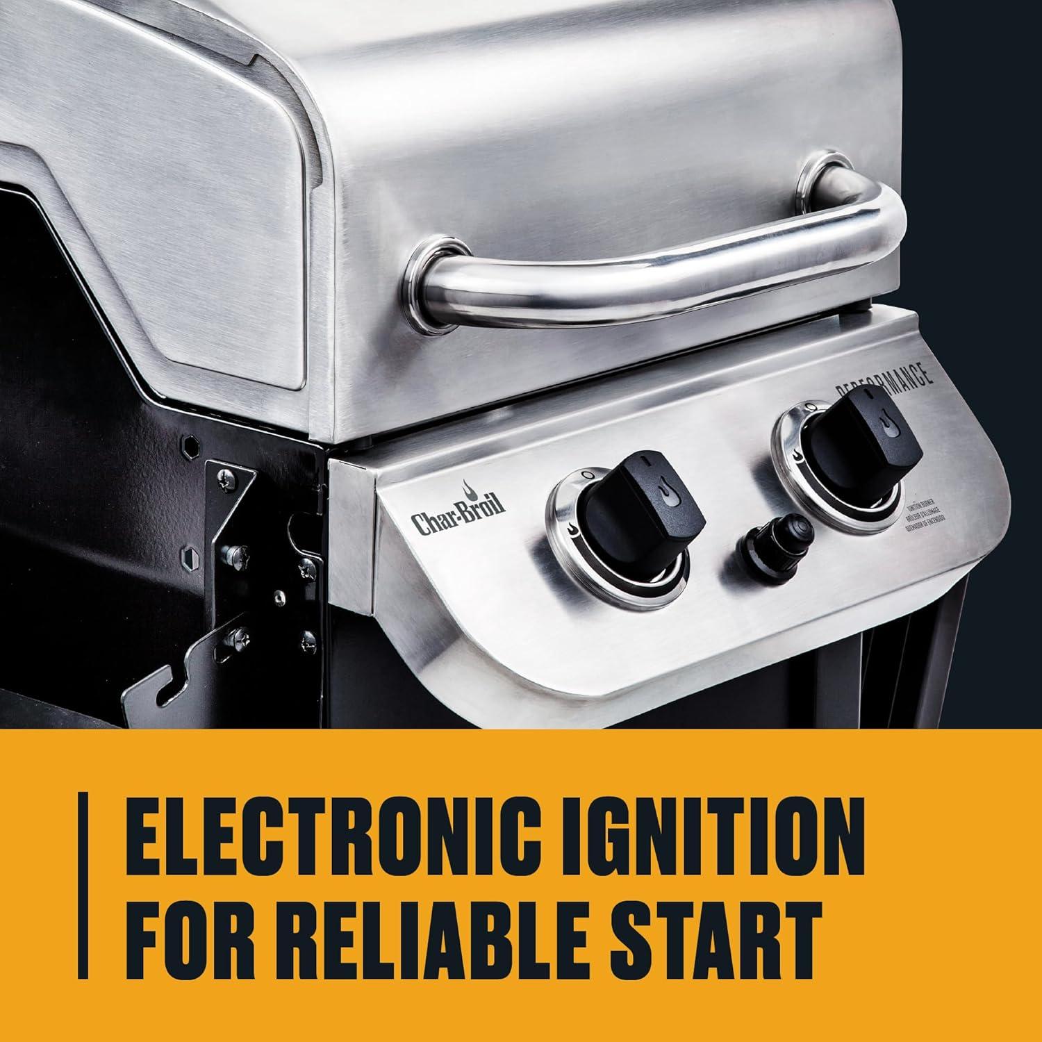 Charbroil Performance Series 2-Burner Gas Grill Cabinet, Stainless ...
