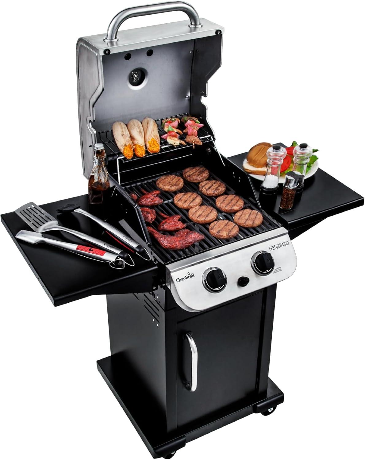Charbroil Performance Series 2-Burner Gas Grill Cabinet, Stainless ...